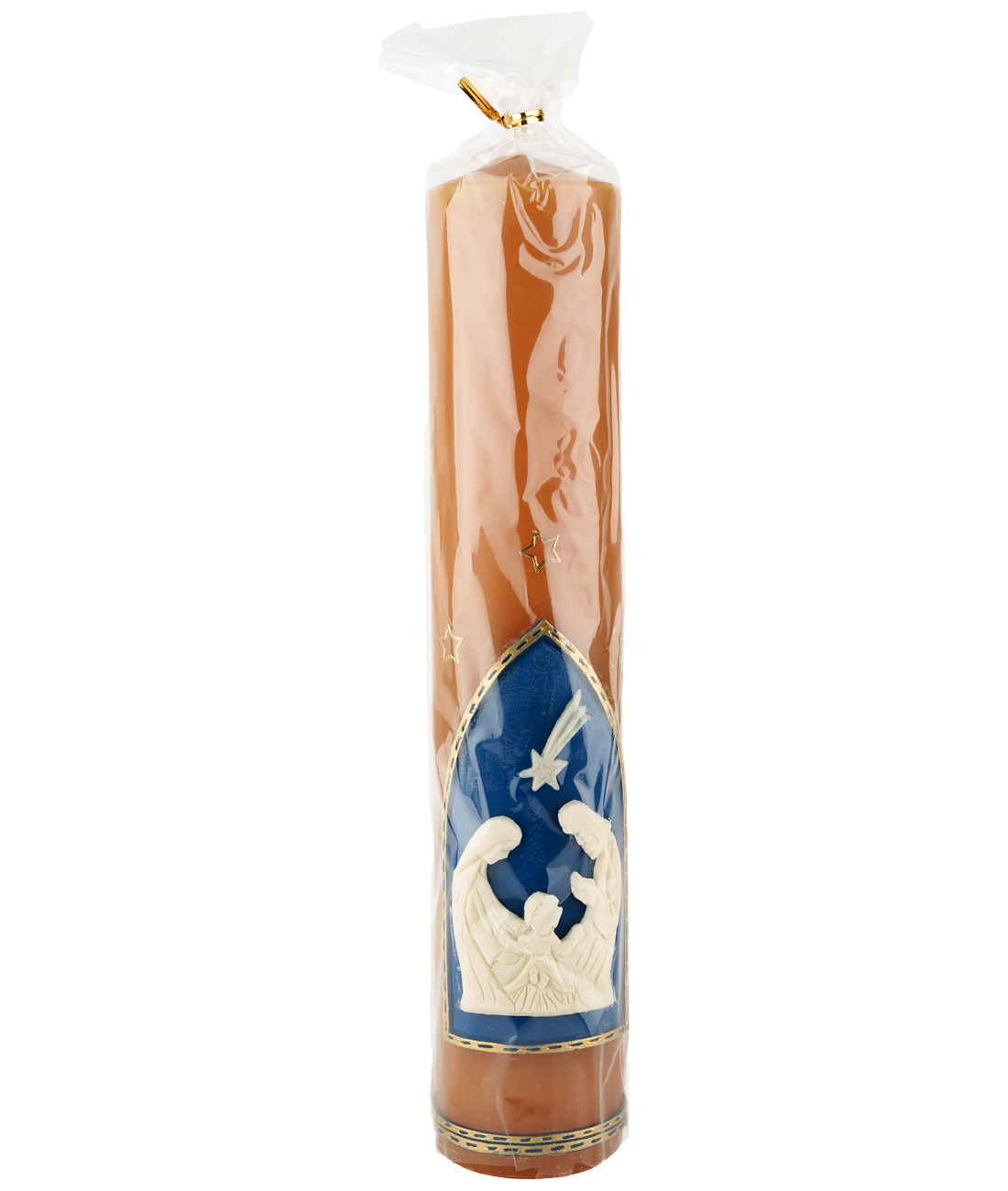 Svíce - reliéf Svatá Rodina včelí vosk 33 cm | Církev.cz E-shop