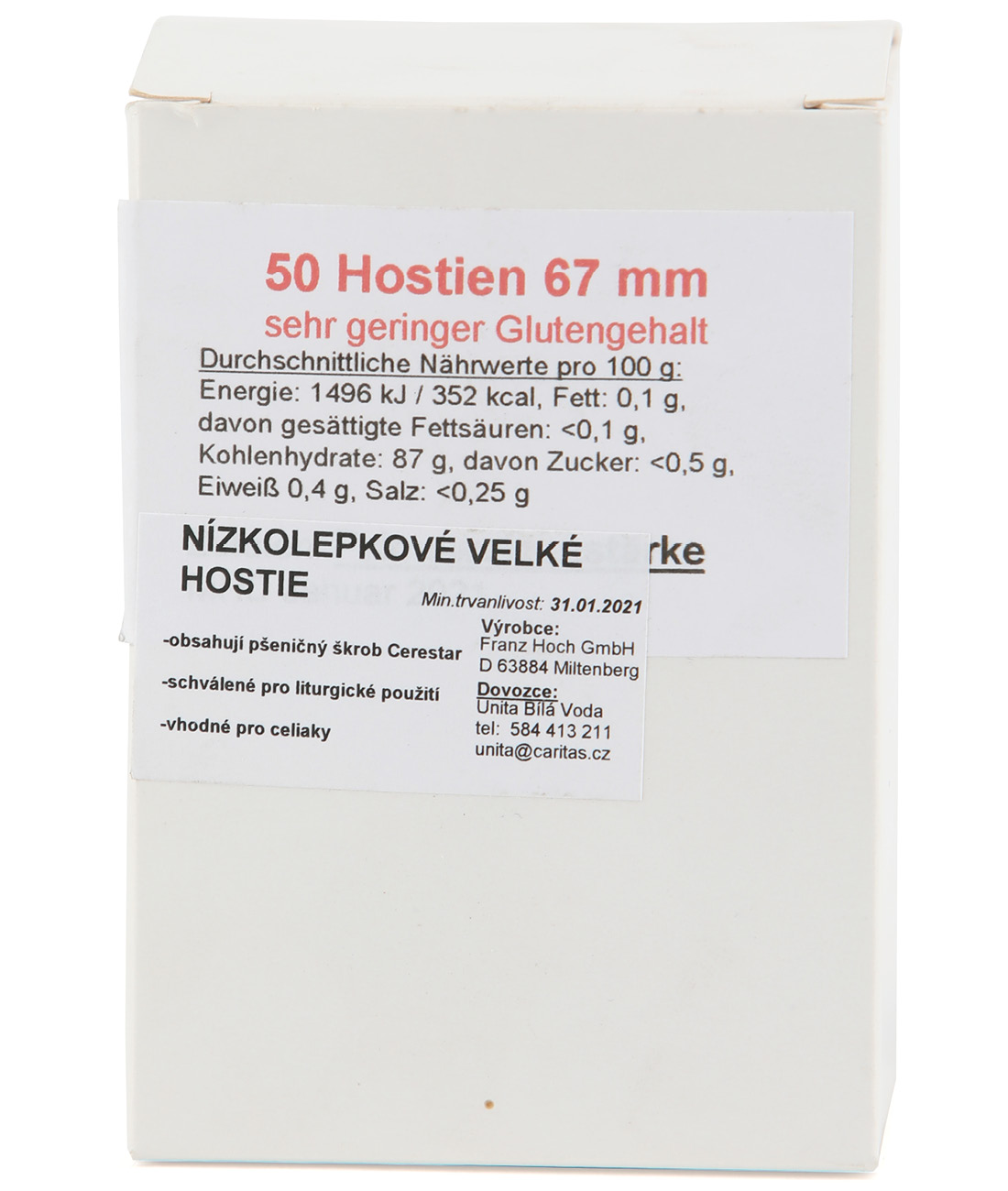 Hostie velké nízkolepkové, 50 ks | Církev.cz E-shop